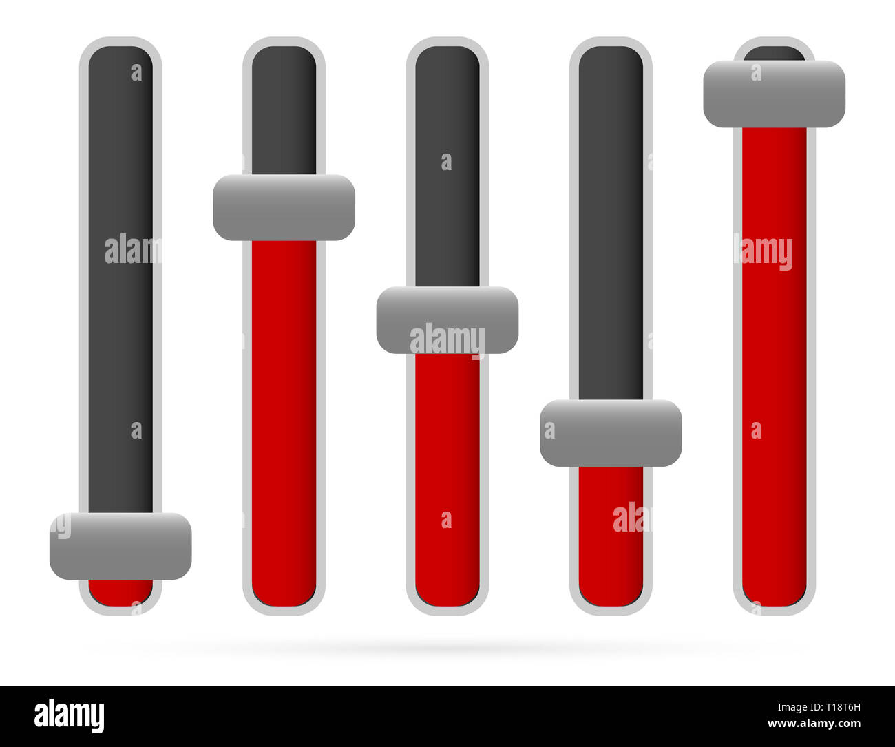 Vertical sliders, adjusters Stock Photo - Alamy