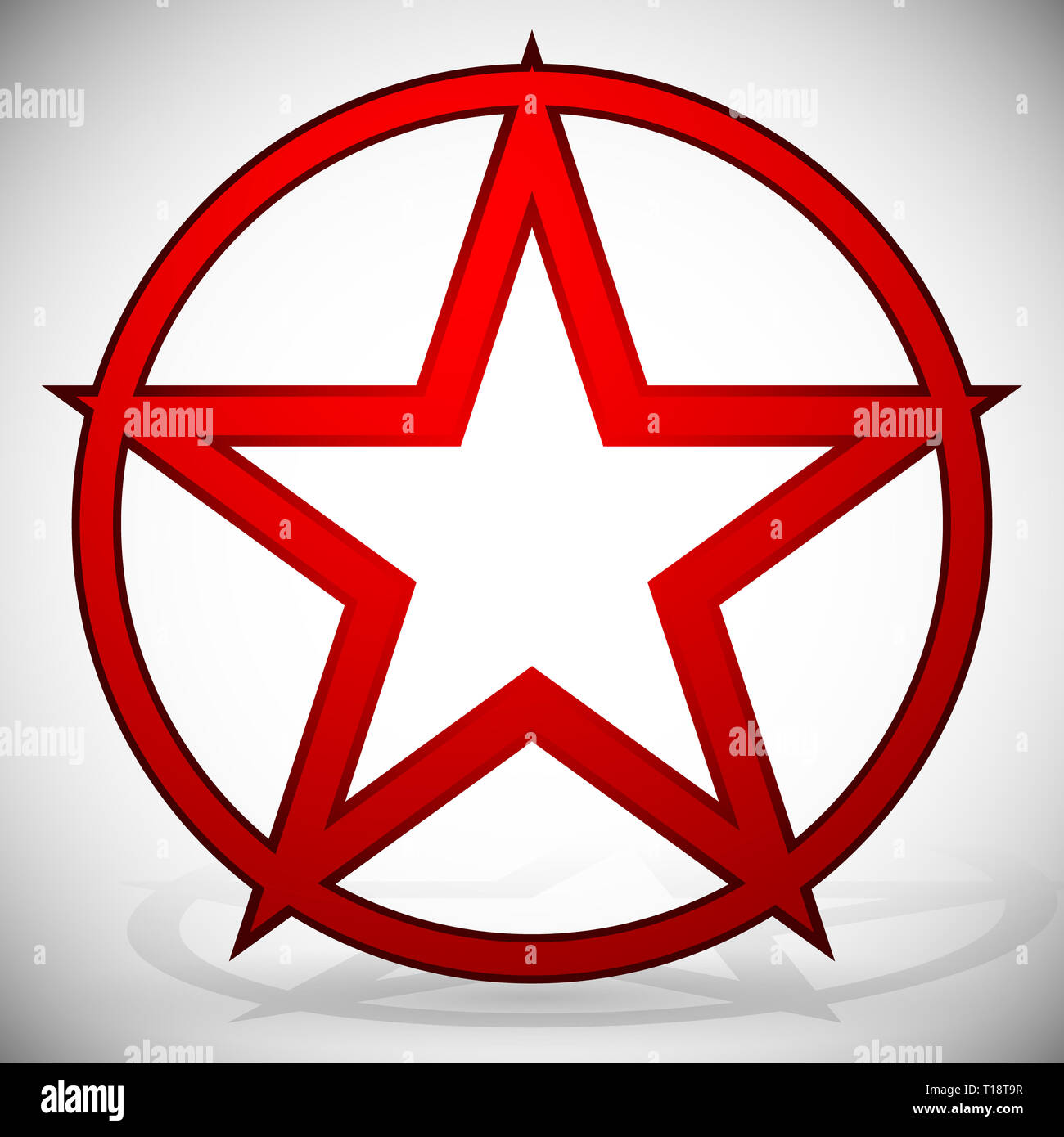 Eps 10 Vector Illustration of 5-pointed Star Stock Photo - Alamy