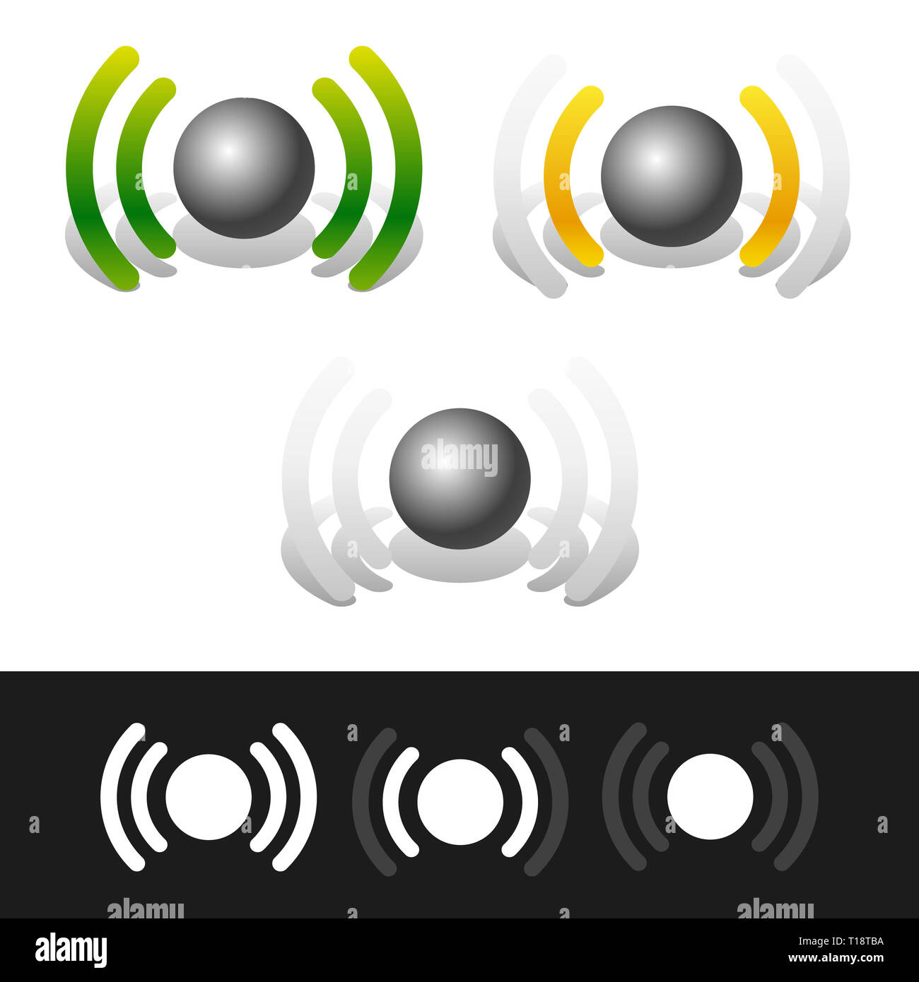 Signal strenght indicators Stock Photo - Alamy
