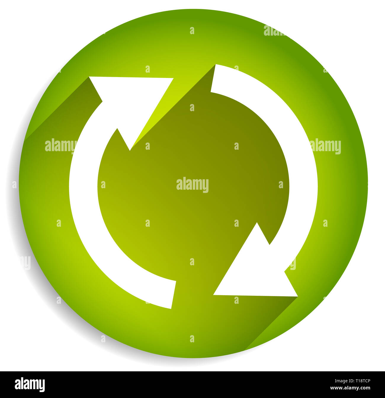 Spinning, rotating arrows in circle for rotation, circular motion ...