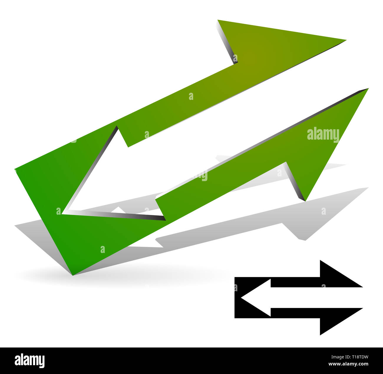 Arrow in Arrow. Symbol Included, Eps 10 Vector Illustration Stock Photo ...