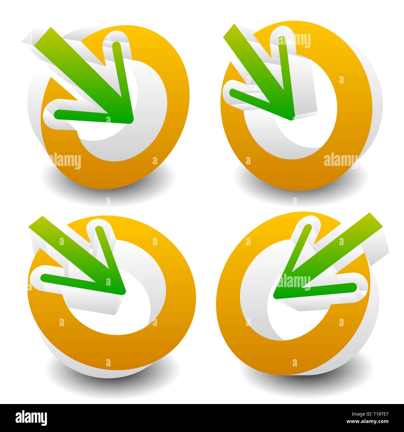 Inward pointing point hi-res stock photography and images - Alamy