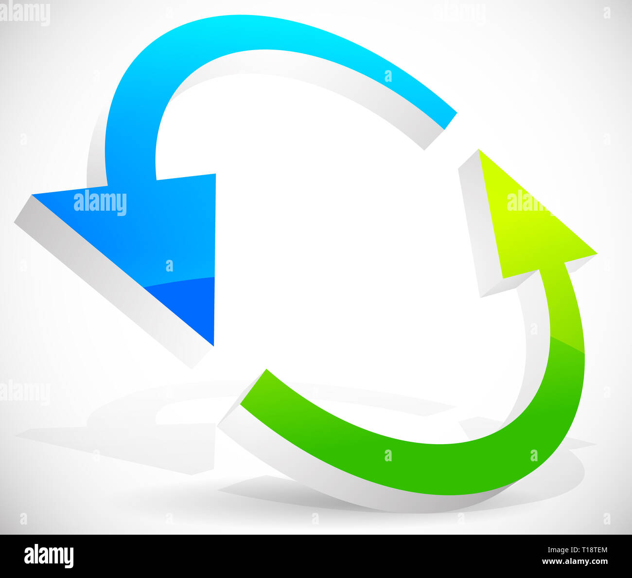Bright 3d arrows following a circle path, rotating arrows. Design ... Bright 3d arrows following a circle path, rotating arrows. Design ...
