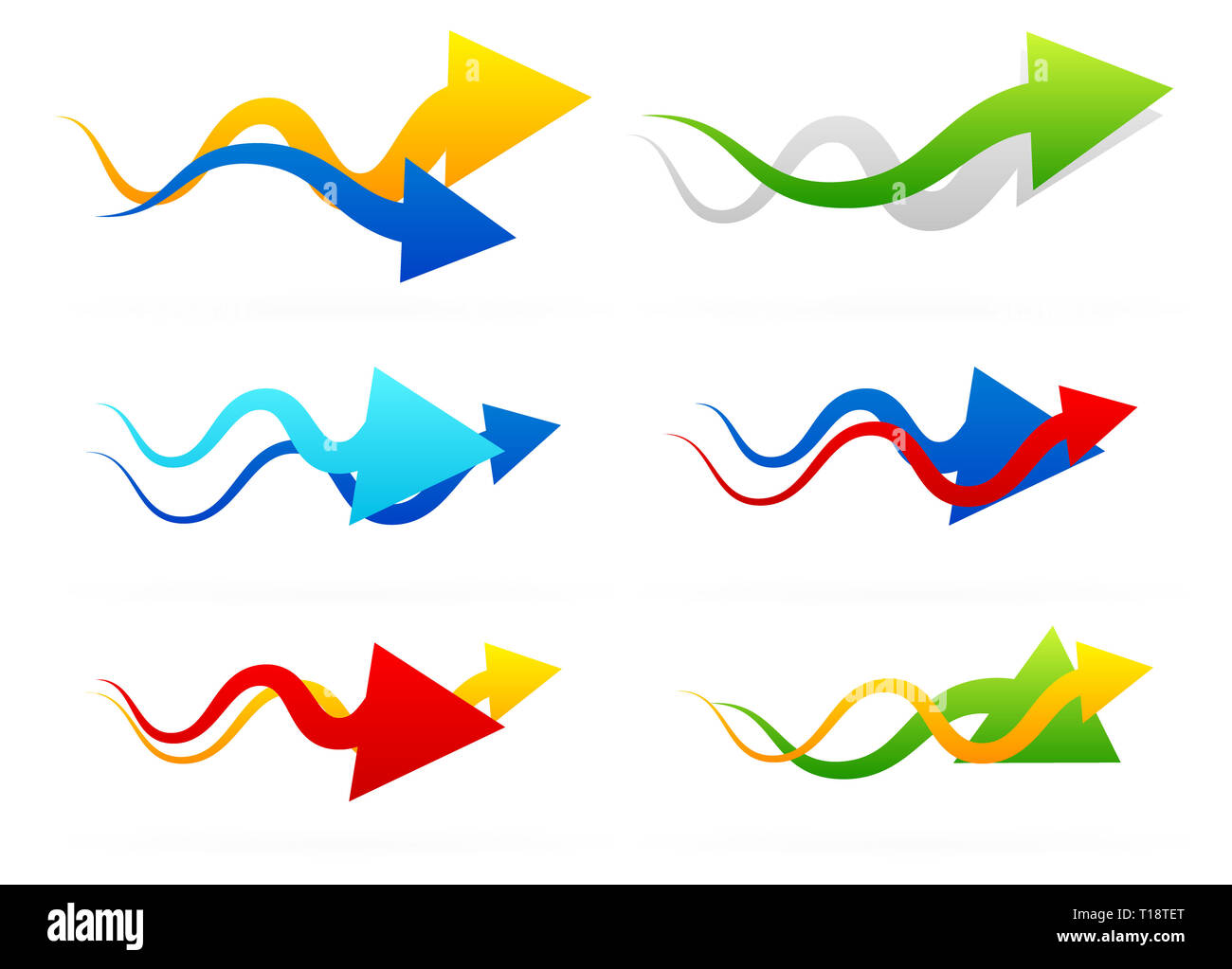 Arrow composition set Stock Photo - Alamy