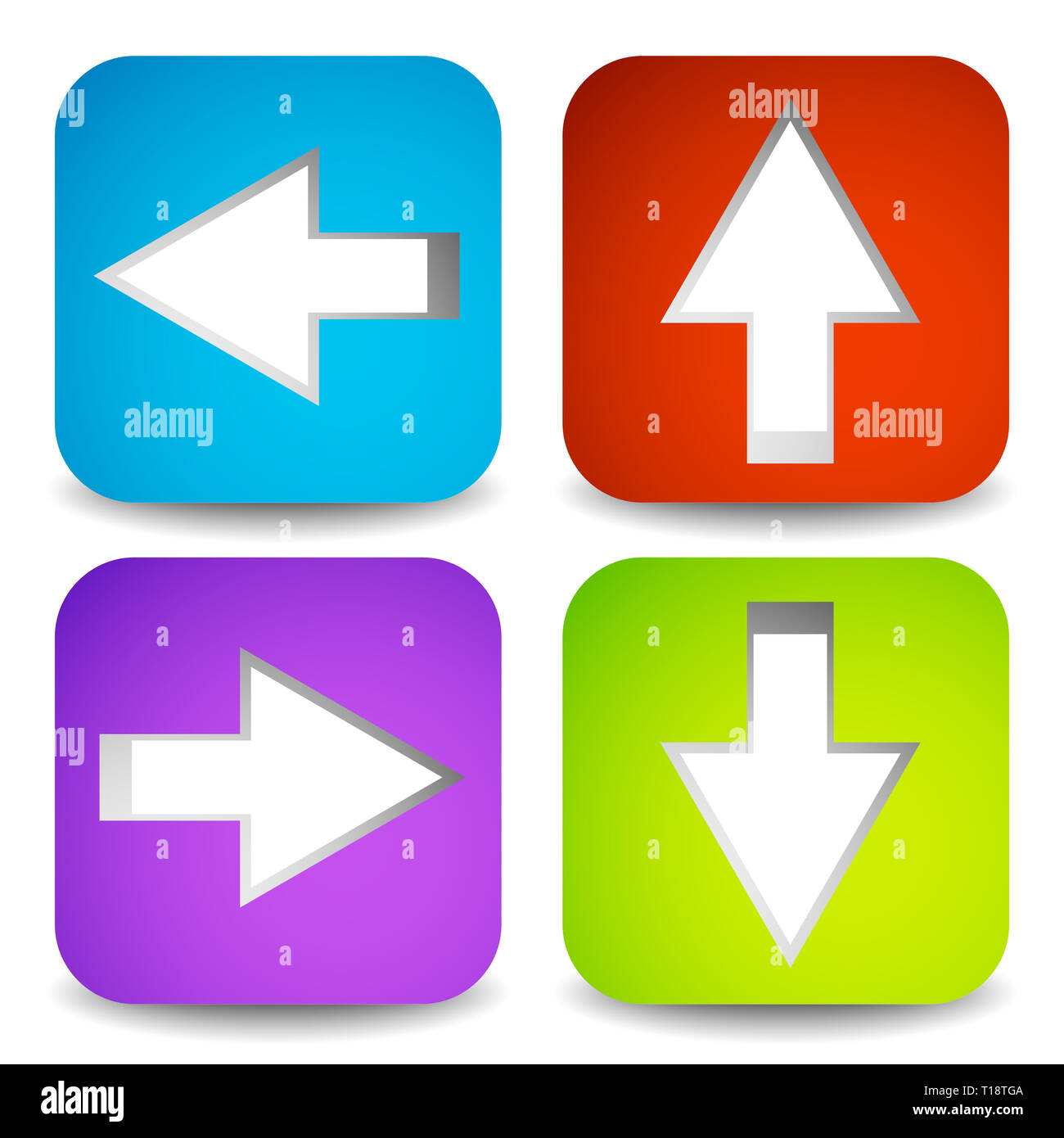 Colorful arrow graphics. Eps 10 vector Stock Photo - Alamy