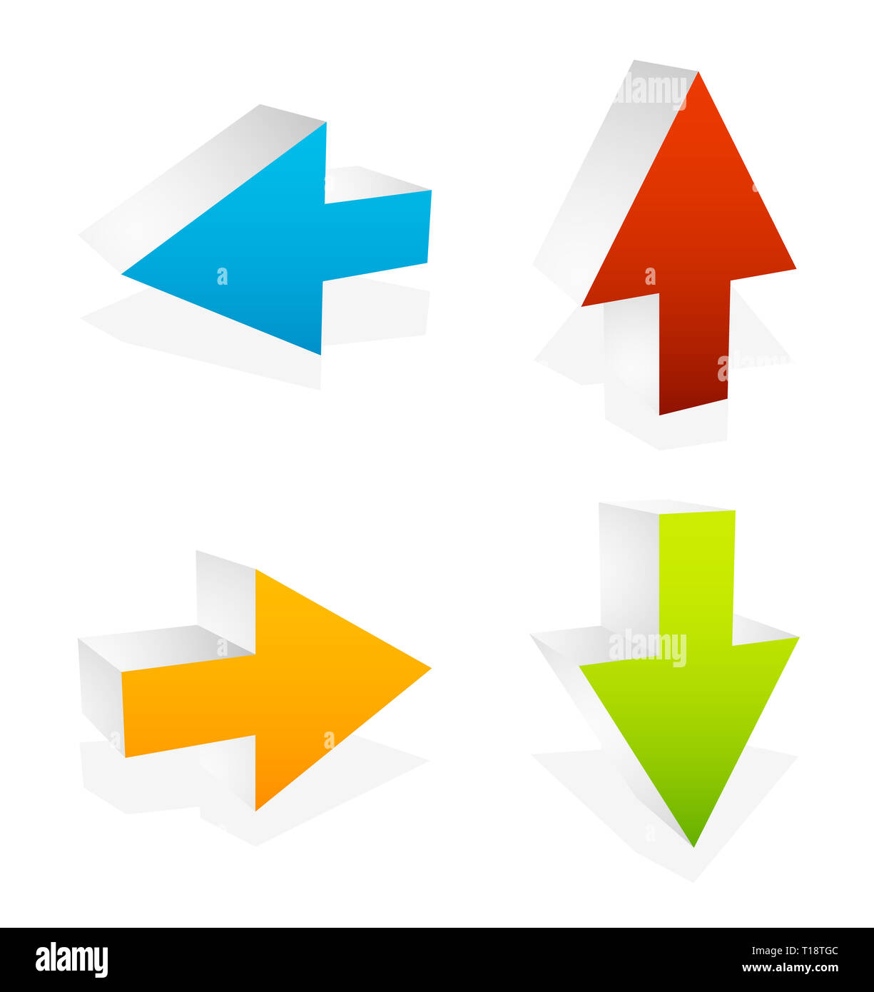 Colorful arrow graphics. Eps 10 vector Stock Photo - Alamy