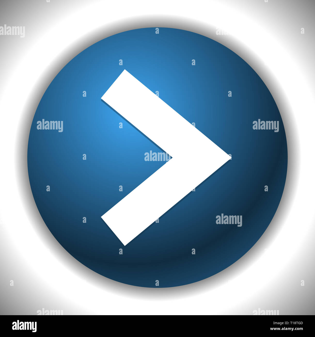 Sing arrow (arrowhead) button or icon. Arrow right Stock Photo - Alamy