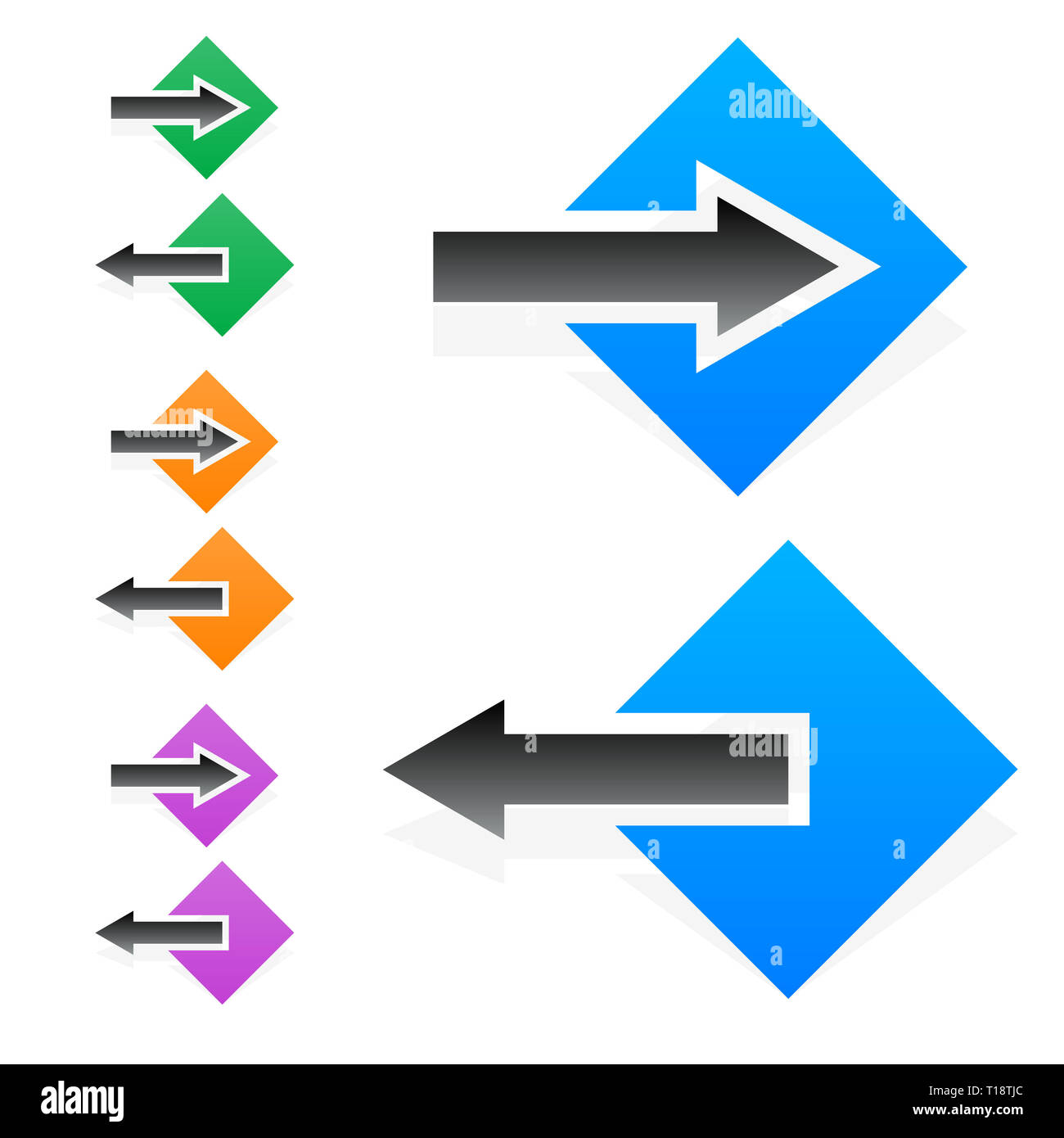 Simple in and out concept vector Stock Photo - Alamy