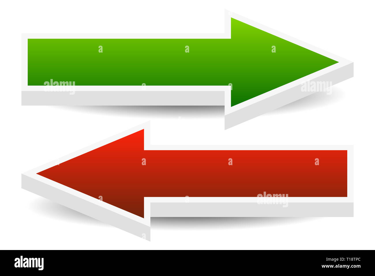 Eps 10 Vector Illustration of Left and Right Arrows Stock Photo - Alamy