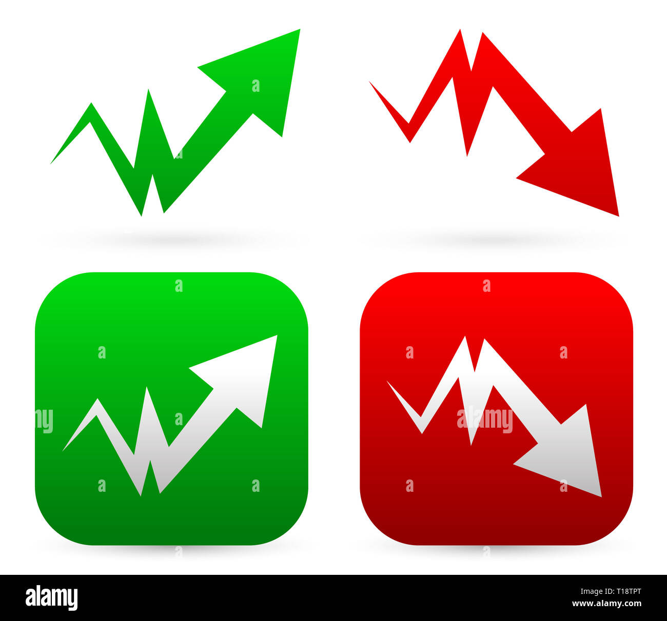 Upward, downward arrows Stock Photo - Alamy