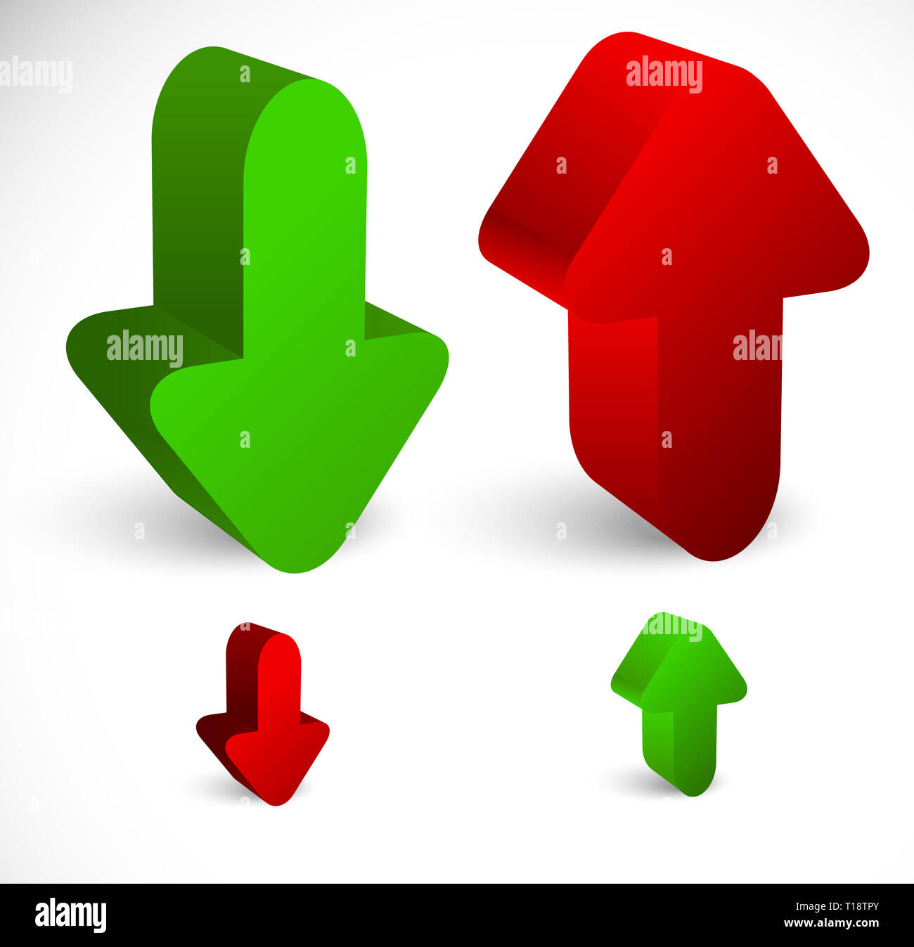 Rounded up down arrows Stock Photo - Alamy