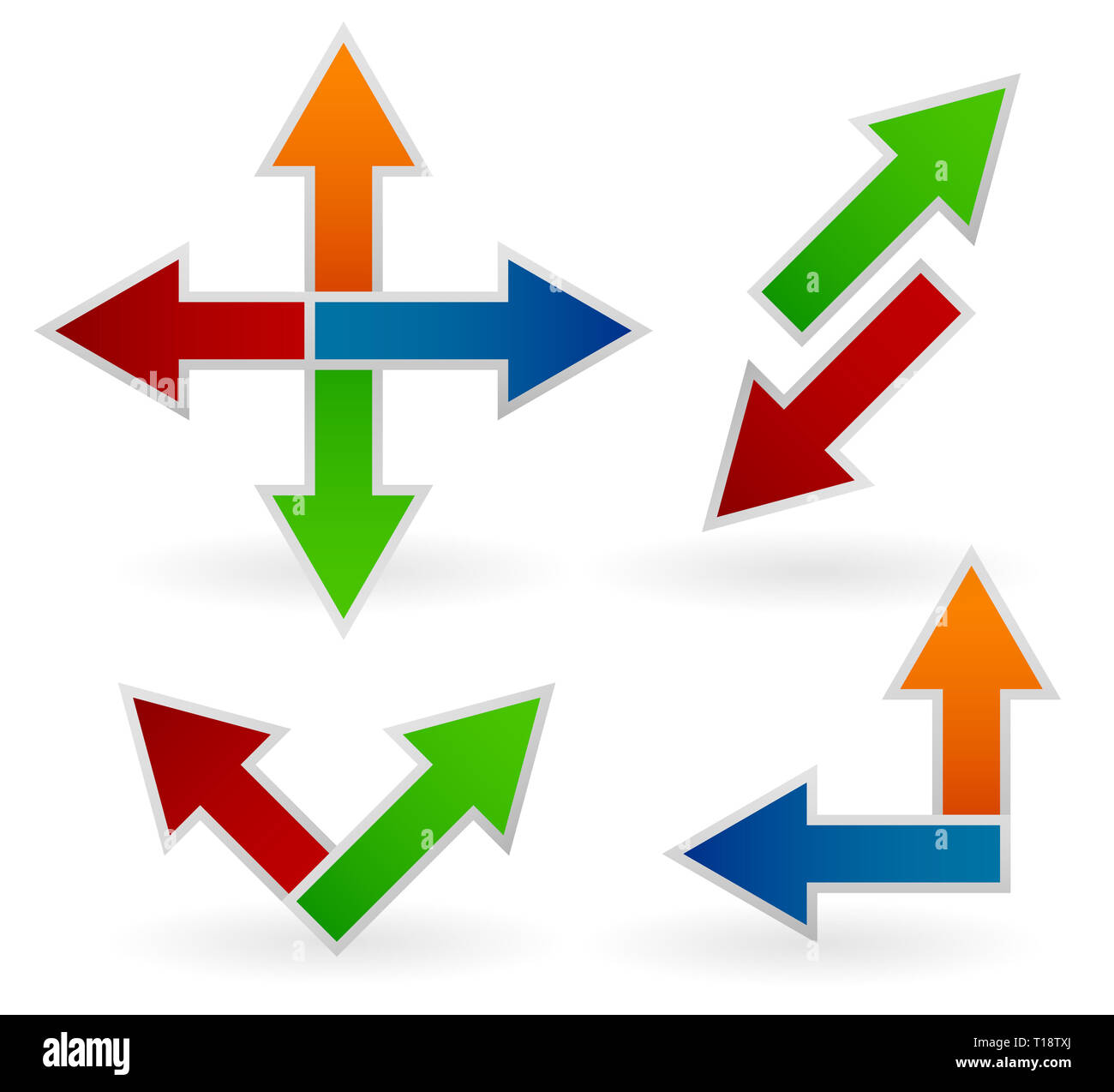 Different arrow compositions Stock Photo - Alamy