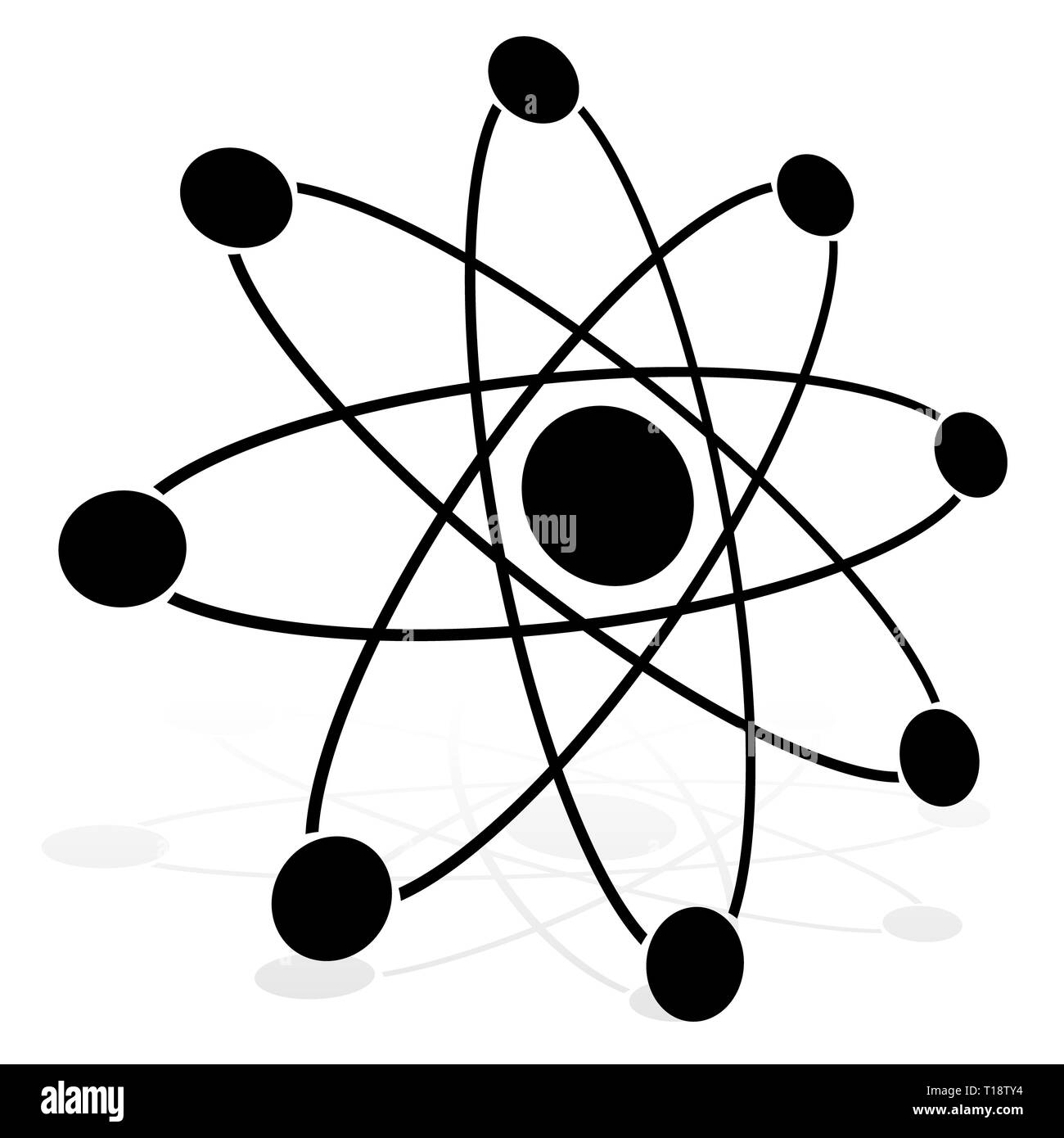 Molecule, atom symbol Stock Photo - Alamy