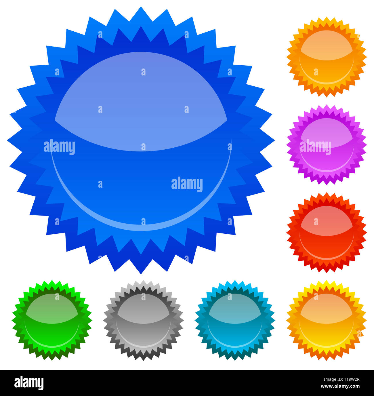 Set of flashes Cut Out Stock Images & Pictures - Alamy