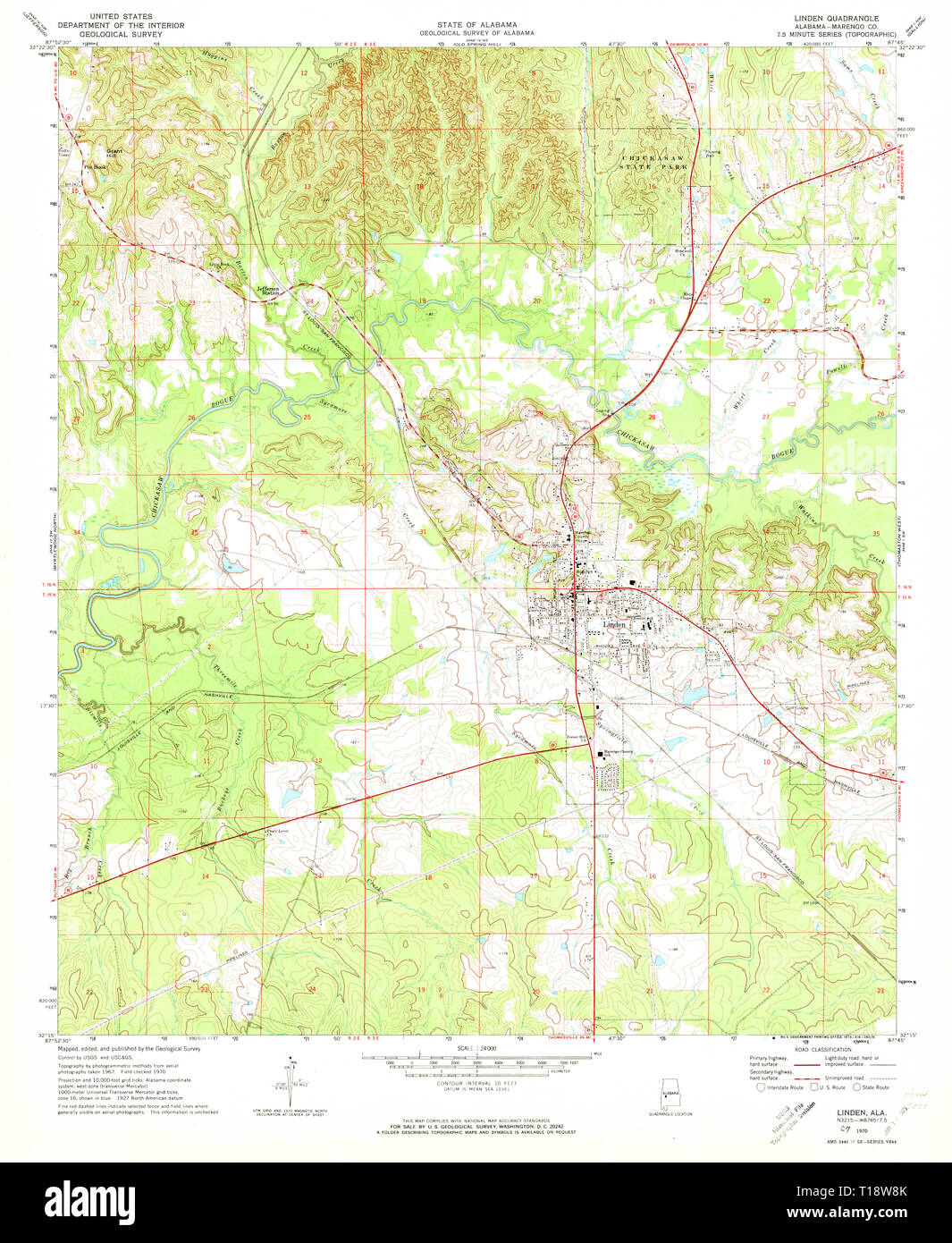 Map of linden hi-res stock photography and images - Alamy