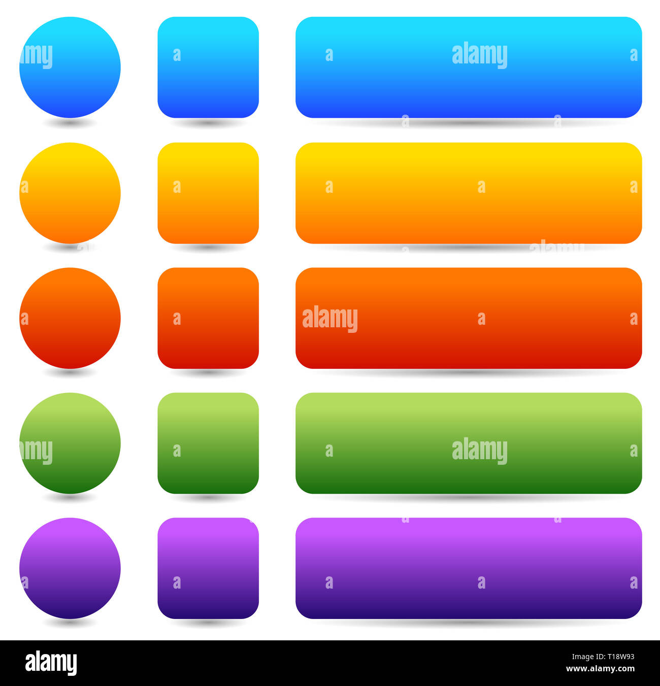 Colored rounded button, banner backgrounds. Vector graphics Stock Photo ...
