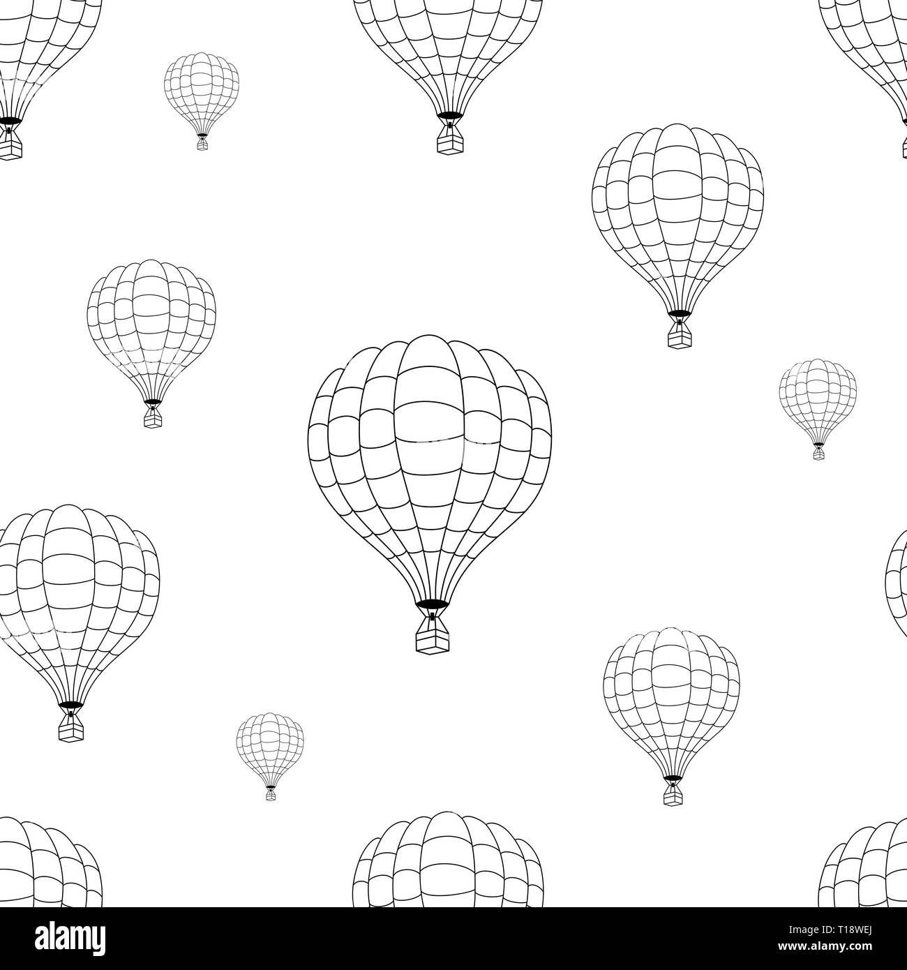 Hot air balloon vector vectors hi-res stock photography and images - Alamy