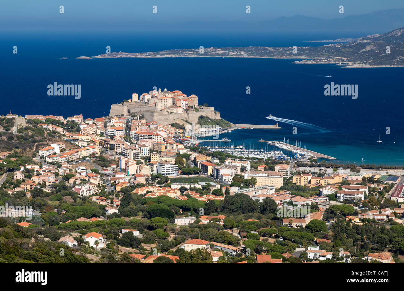 Bay of Calvi (Corsica) - overview Stock Photo - Alamy