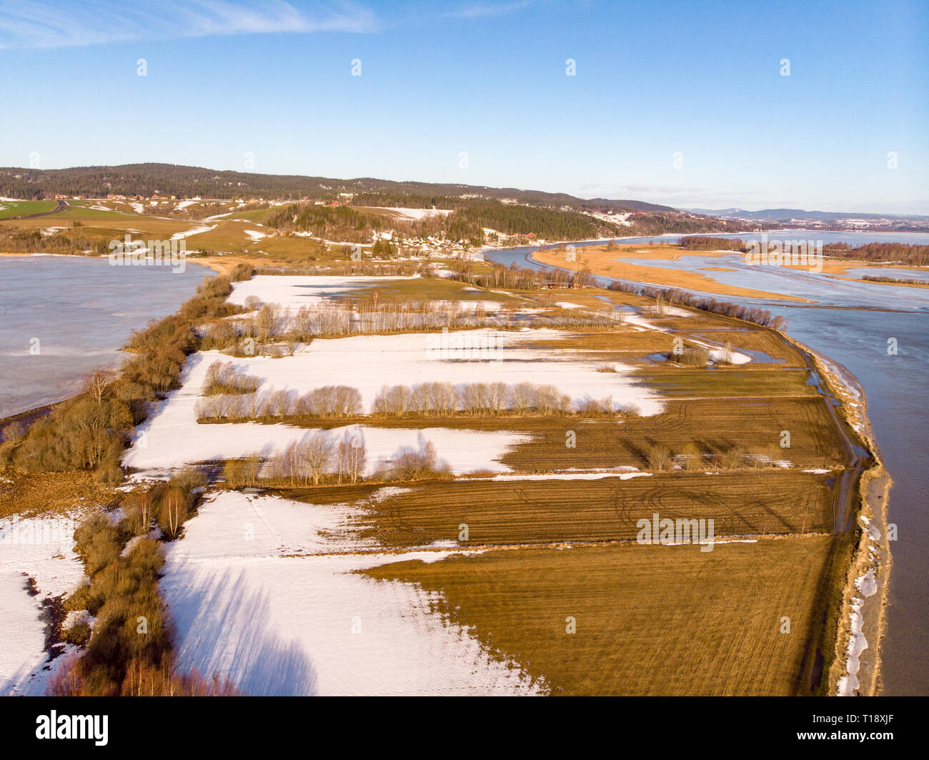 Road areal view hi-res stock photography and images - Alamy