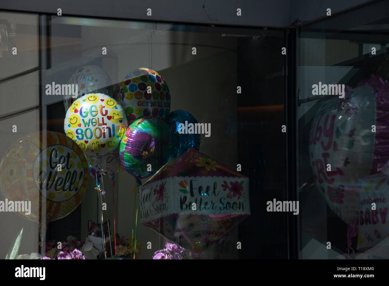 Party city store balloons hi-res stock photography and images - Alamy