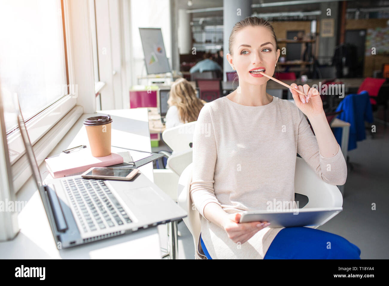 Chewing pencil hi-res stock photography and images - Alamy