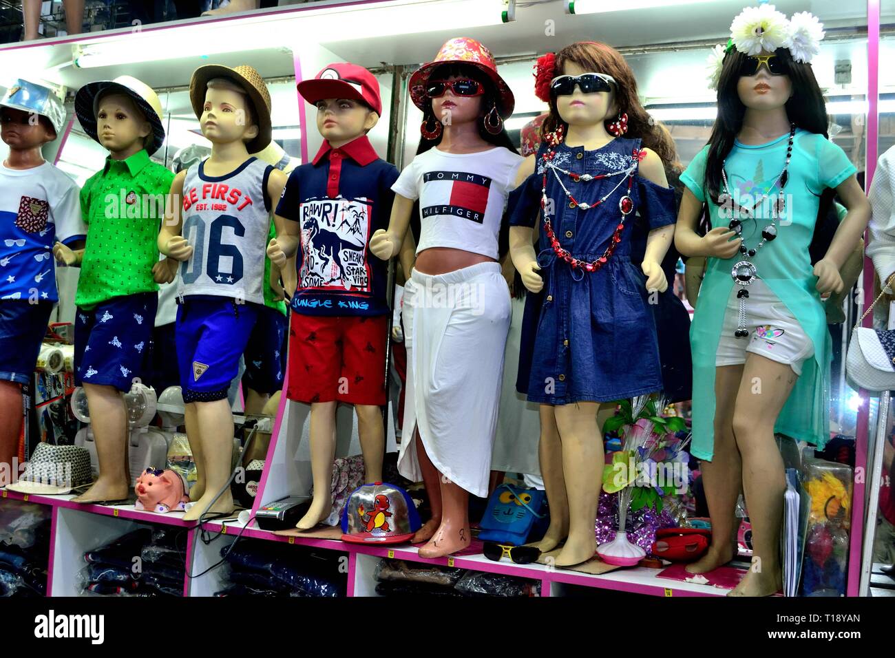 Selling dolls - Shopping center in LIMA. Department of Lima.PERU Stock ...