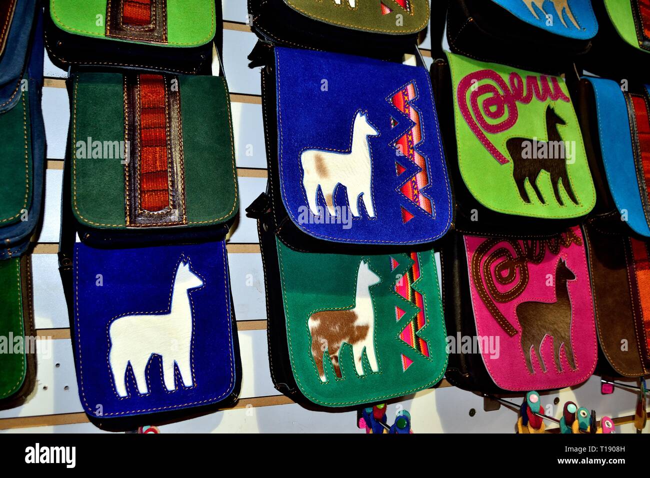 Alpaca souvenirs lima peru hi-res stock photography and images - Alamy