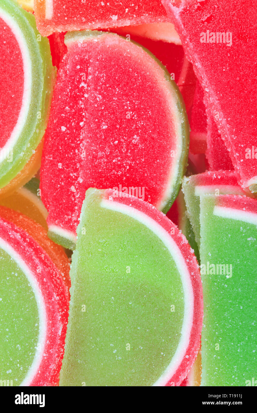 many Multicolor Fruit Jelly Stock Photo - Alamy