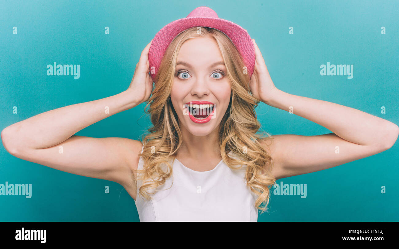 Exited girl hi-res stock photography and images - Alamy