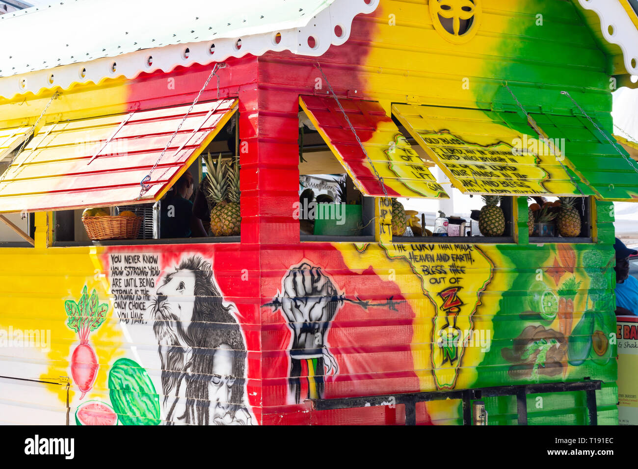 Exodus juice bar, Boulevard de France, Marigot, Saint Martin, Lesser ...