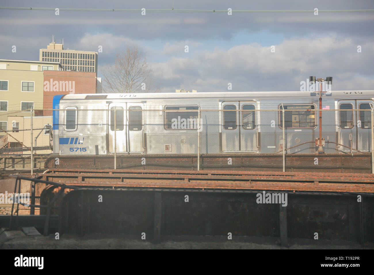 Elizabeth New Jersey January 25, 2019: Elizabeth Train Station in a ...