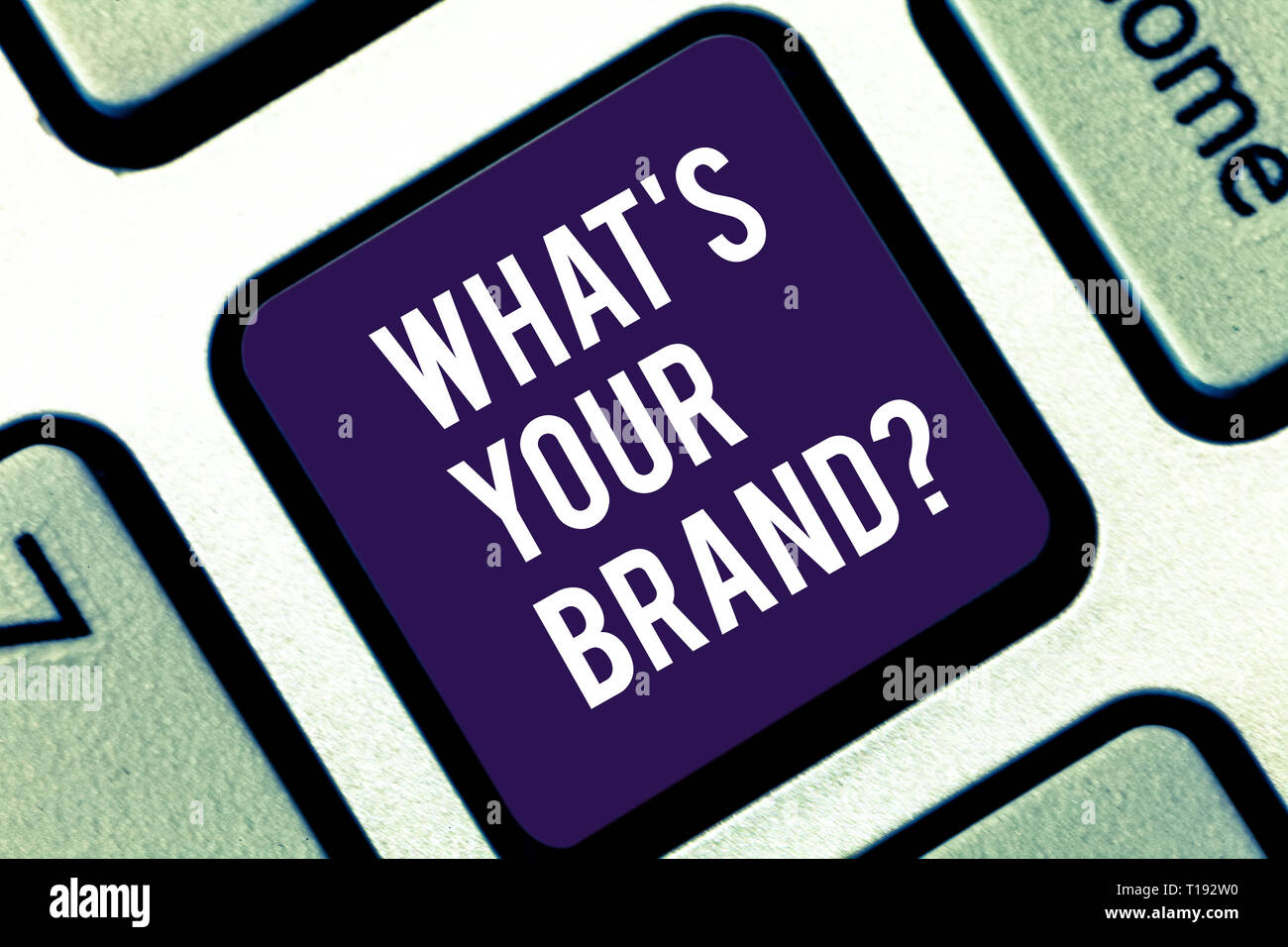 Handwriting text writing What S Your Brand. Conceptual photo Let us ...