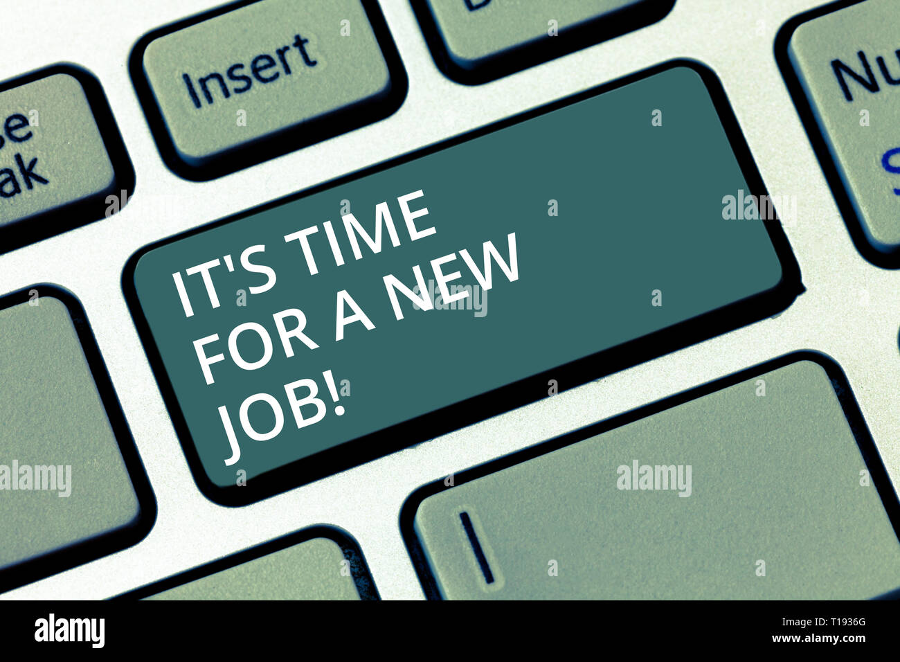 Conceptual hand writing showing It S Time For A New Job. Concept ...