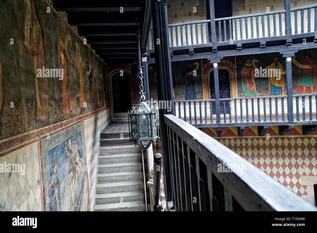 Medieval brick gallery in hi-res stock photography and images - Alamy