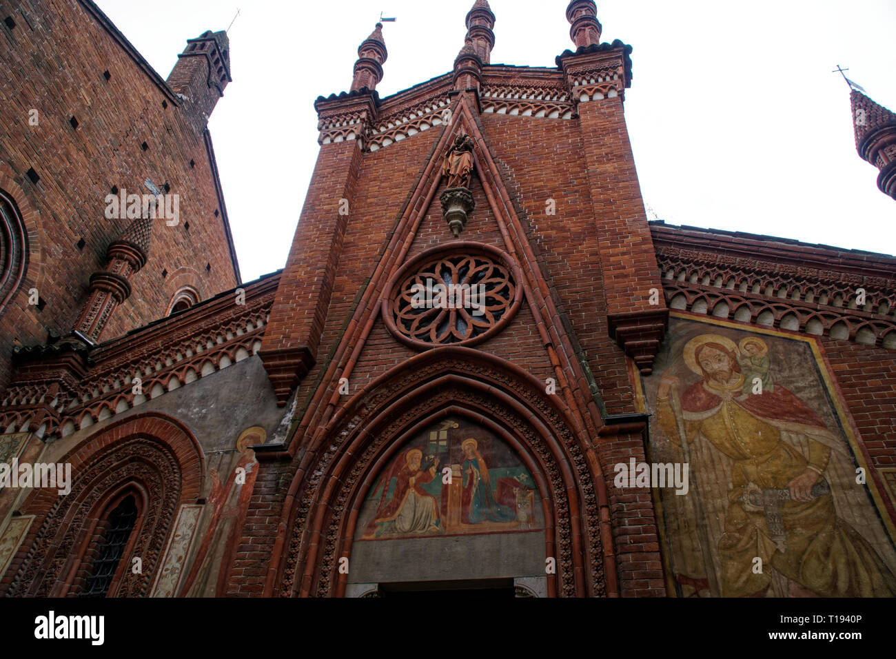 Medieval castle town hall - view from the courtyard Stock Photo - Alamy