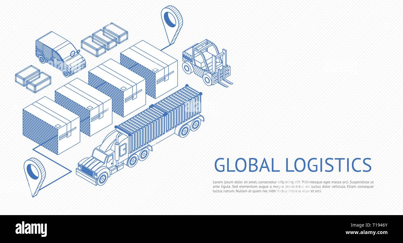 Global logistics vector design Stock Vector Image & Art - Alamy