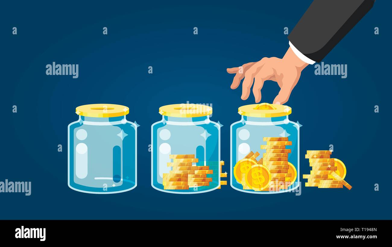 money saving concept Stock Vector Image & Art - Alamy