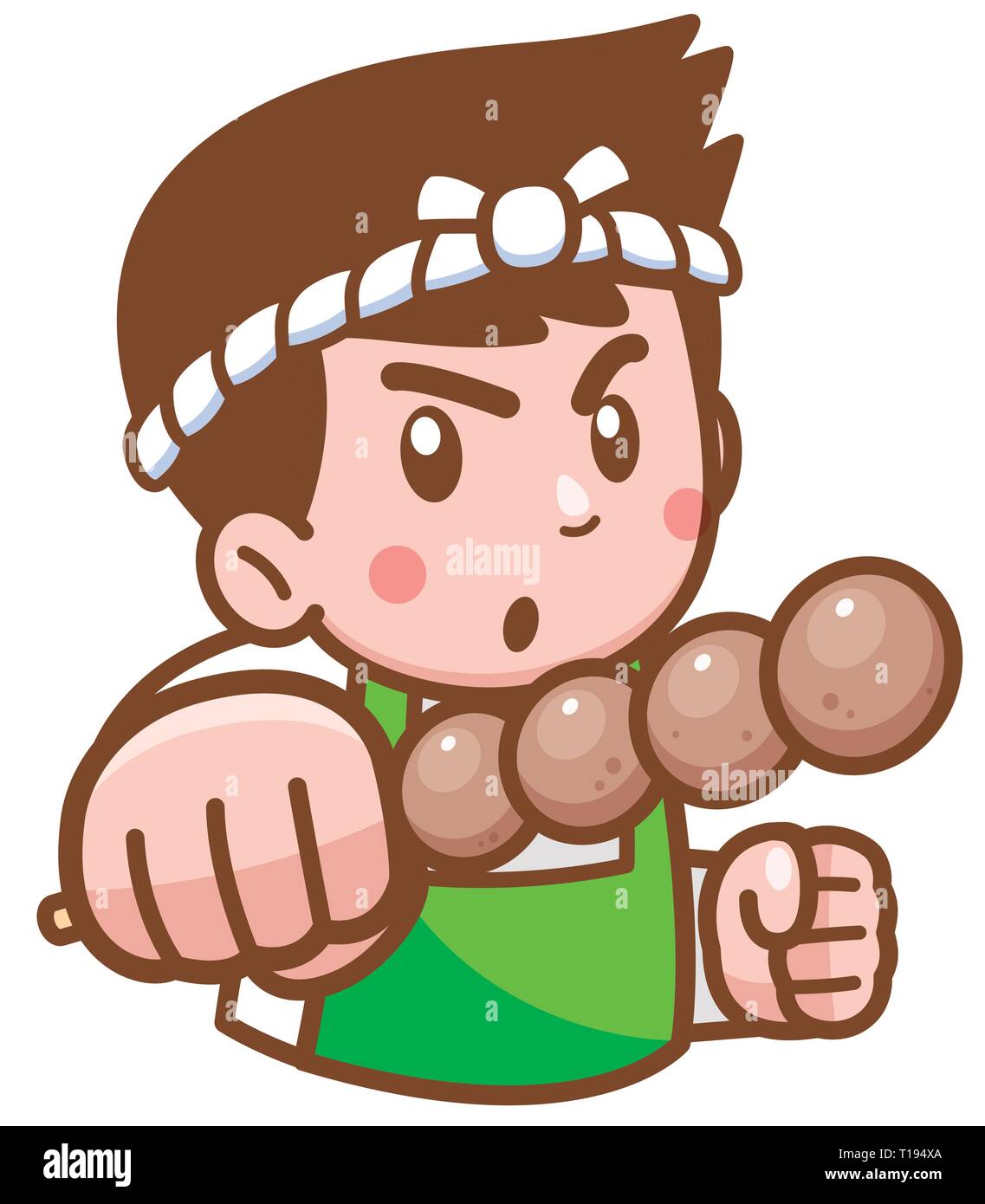 Vector illustration of Cartoon Chef presenting food Stock Vector Image ...