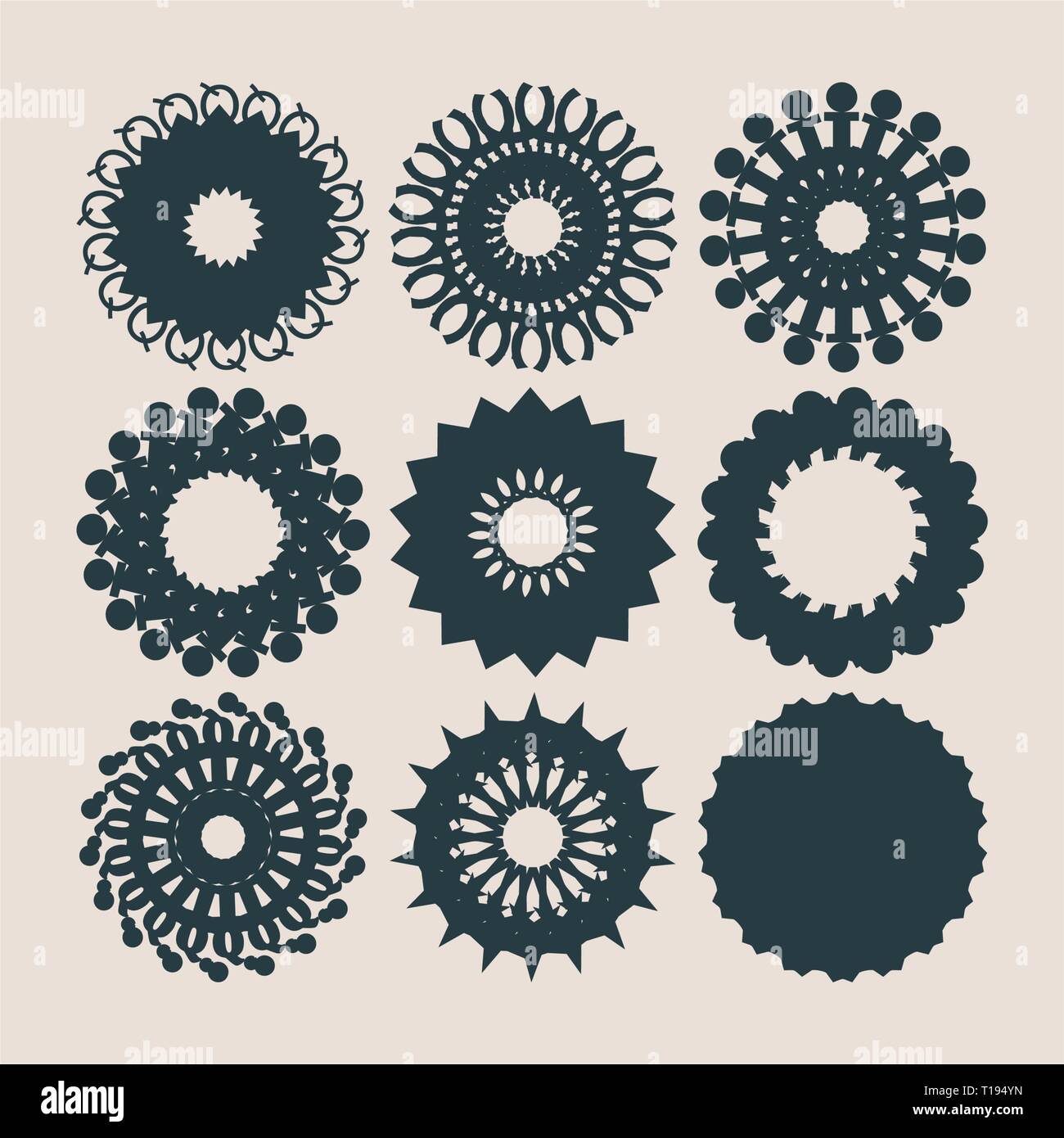 Decorative design elements. Patterns set Stock Vector Image & Art - Alamy