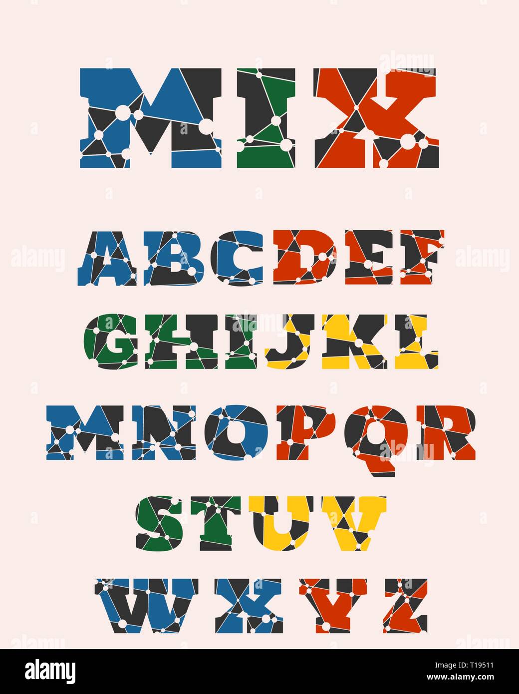 Decorative alphabet vector font Stock Vector Image & Art - Alamy
