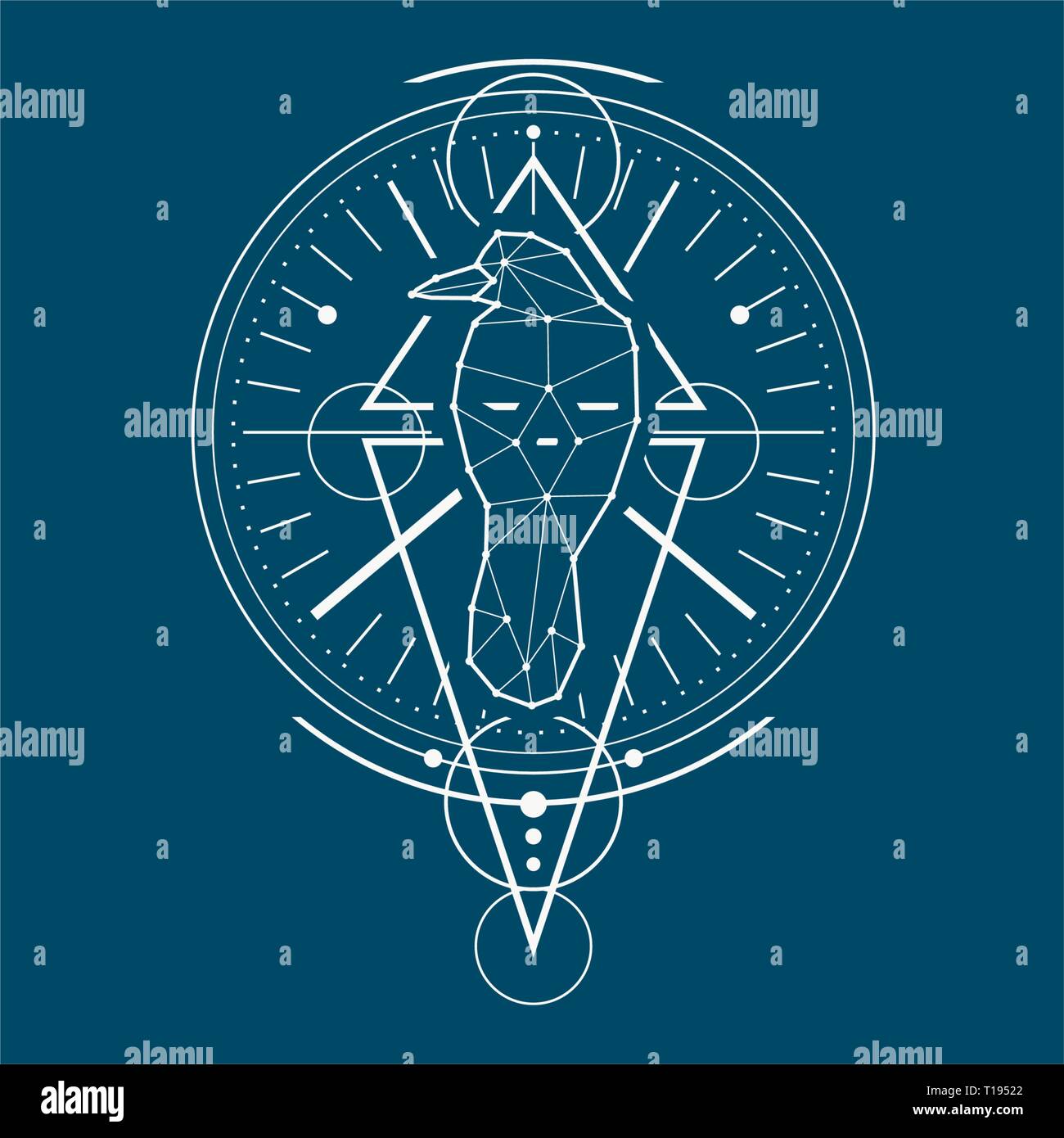 Mystical occult symbol Stock Vector Image & Art - Alamy