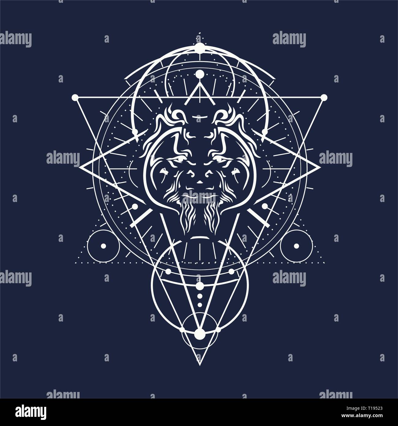 Mystical occult symbol Stock Vector Image & Art - Alamy