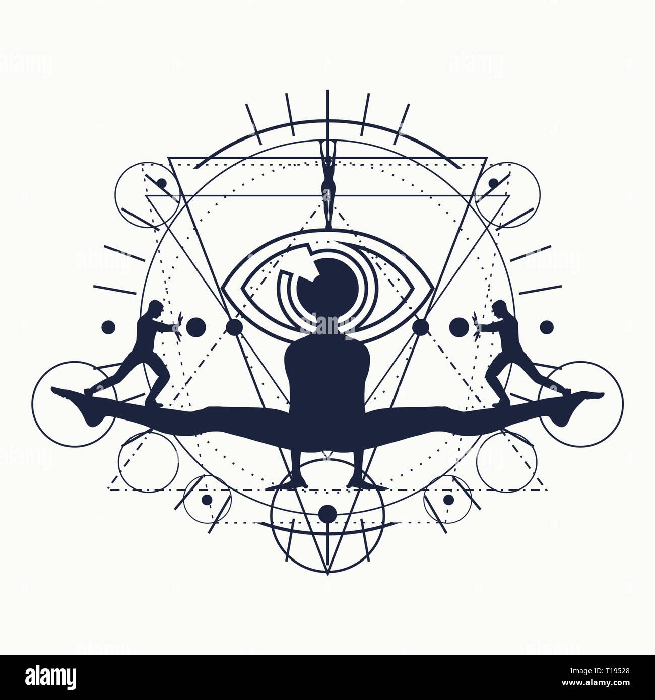 Esoteric Mystical Symbols Stock Vector Image & Art - Alamy