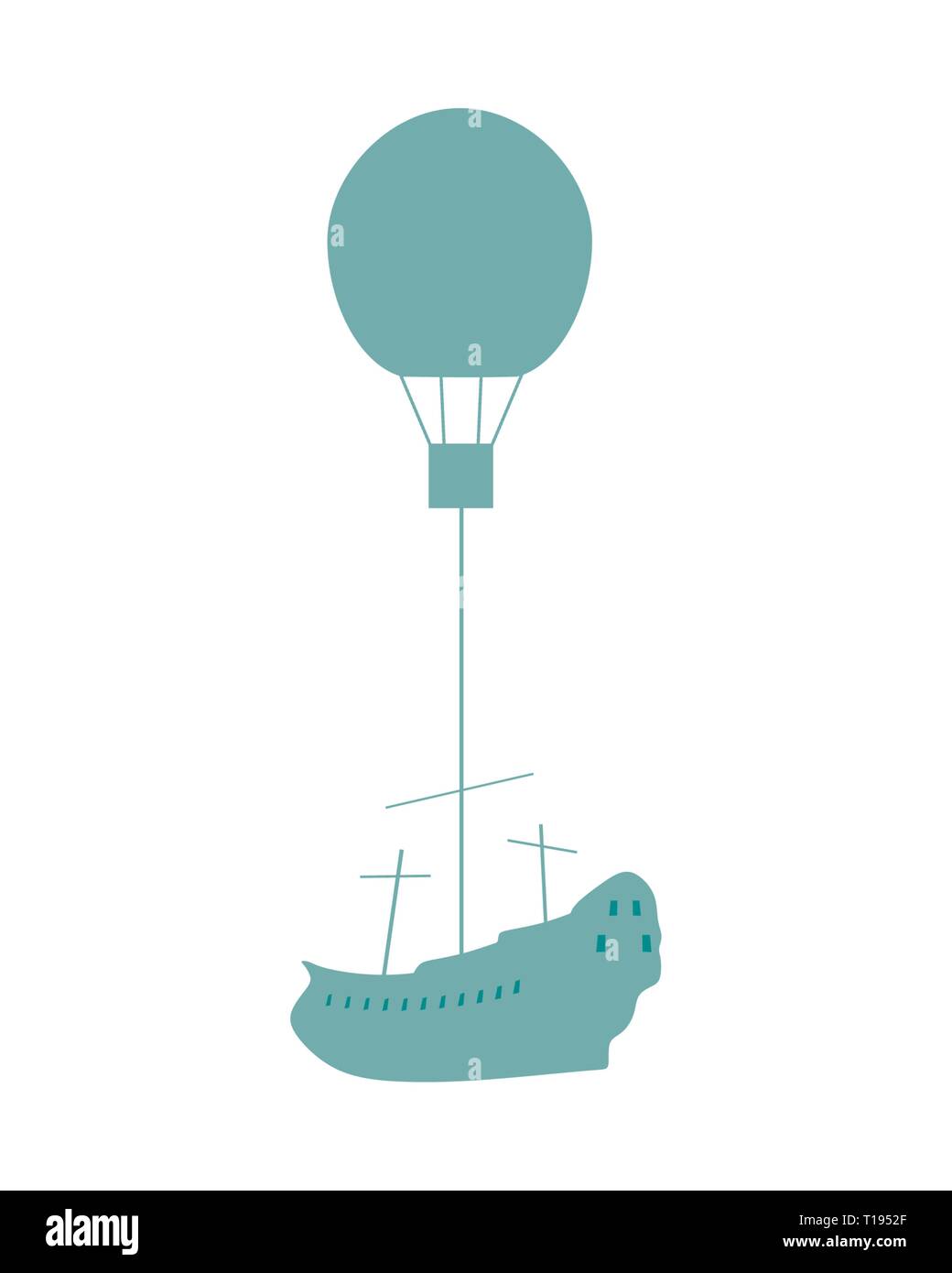 Floating ship fantasy Cut Out Stock Images & Pictures - Alamy