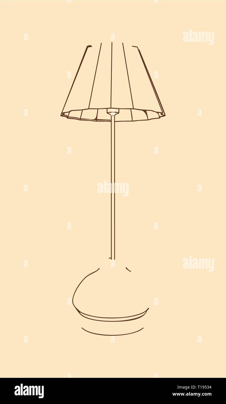 Floor lamp stand Stock Vector Image & Art - Alamy