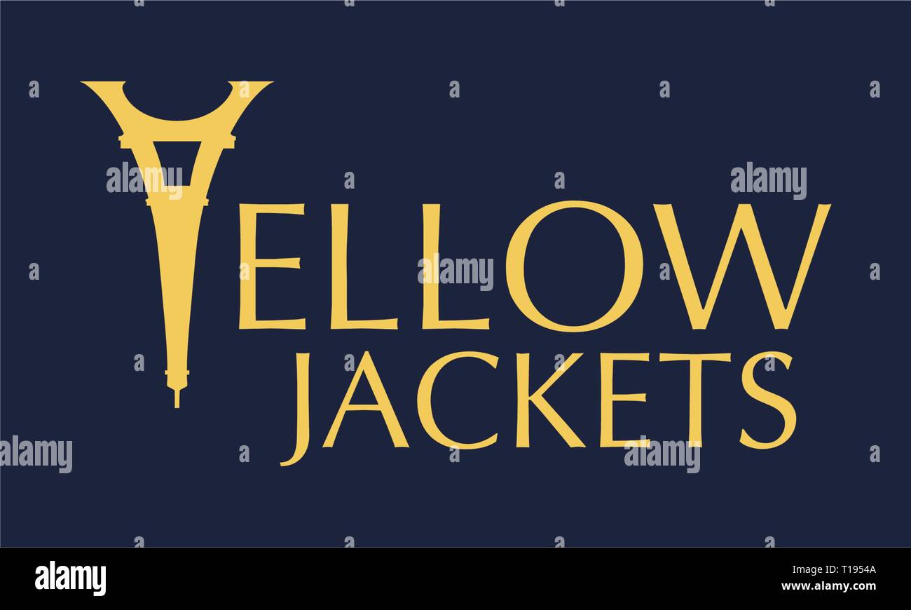 Yellow jackets text Stock Vector Image & Art - Alamy