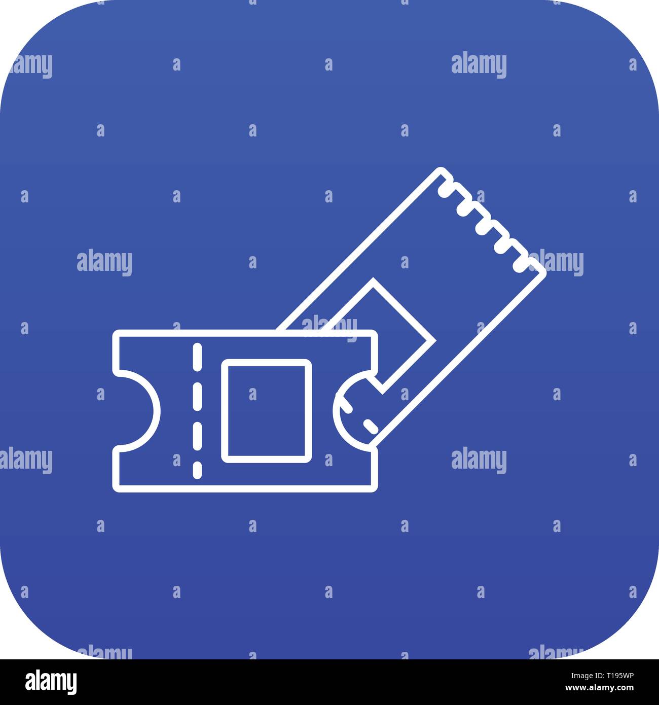 Ice hockey ticket icon blue vector Stock Vector Image & Art - Alamy