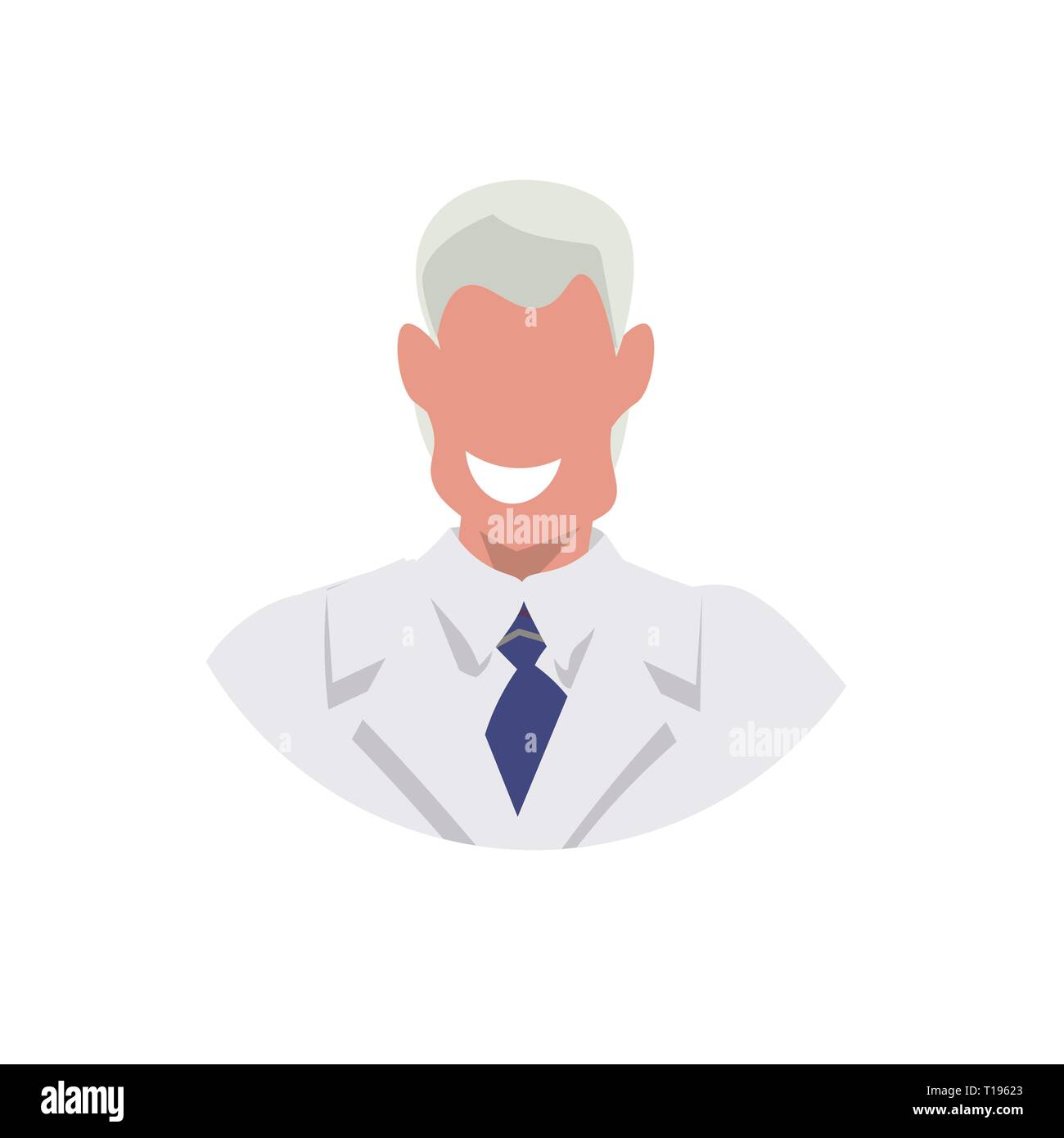male doctor face avatar man medical clinic worker in uniform ...