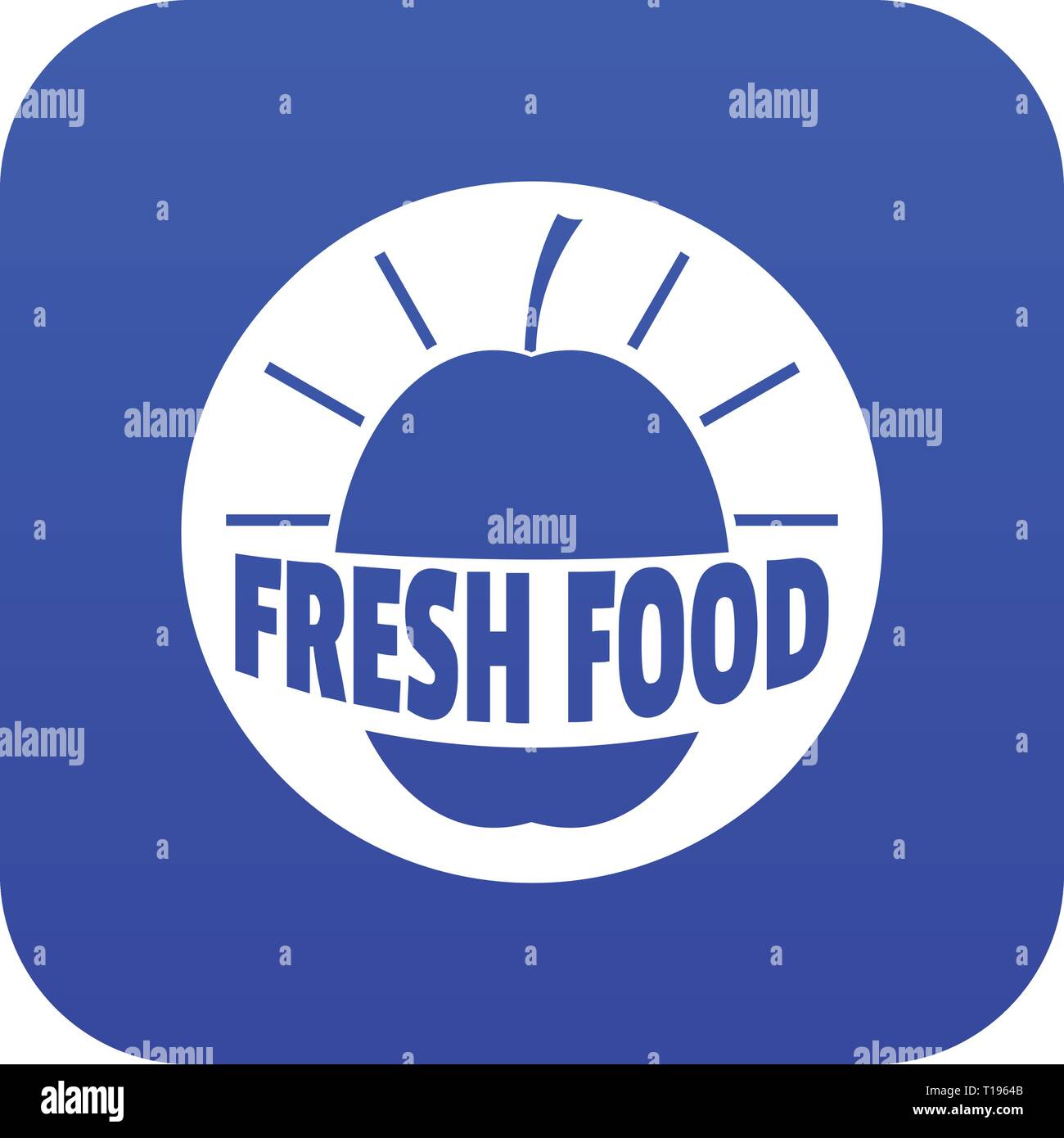 New fresh food icon blue vector Stock Vector Image & Art - Alamy