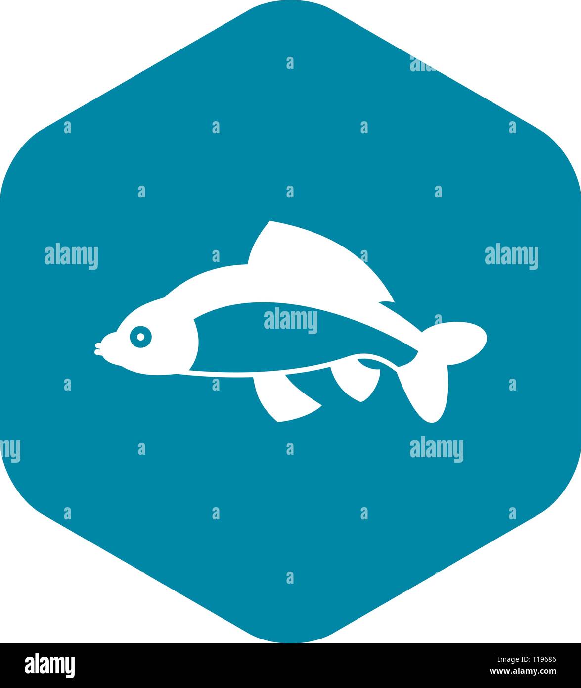Fish icon, simple style Stock Vector Image & Art - Alamy